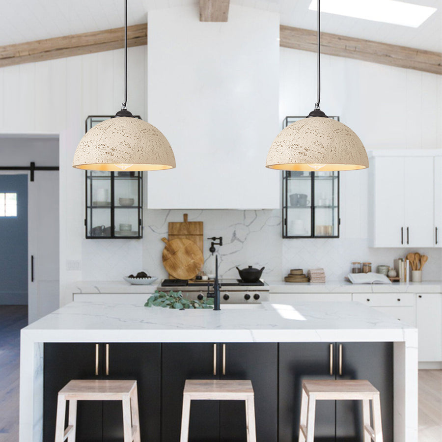 Modern Nordic Resin 1- Light Single Dome Pendant Light | Kitchen Island ...