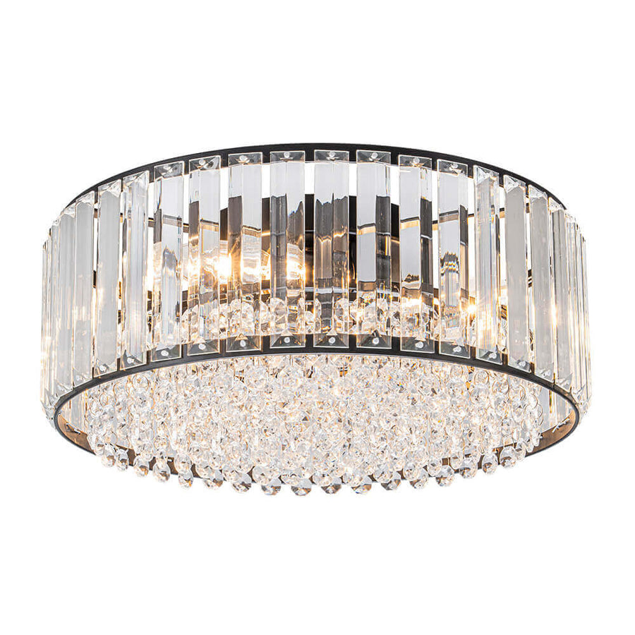 3-Light Crystal Flush Mount Ceiling Light | Ceiling light for low ...