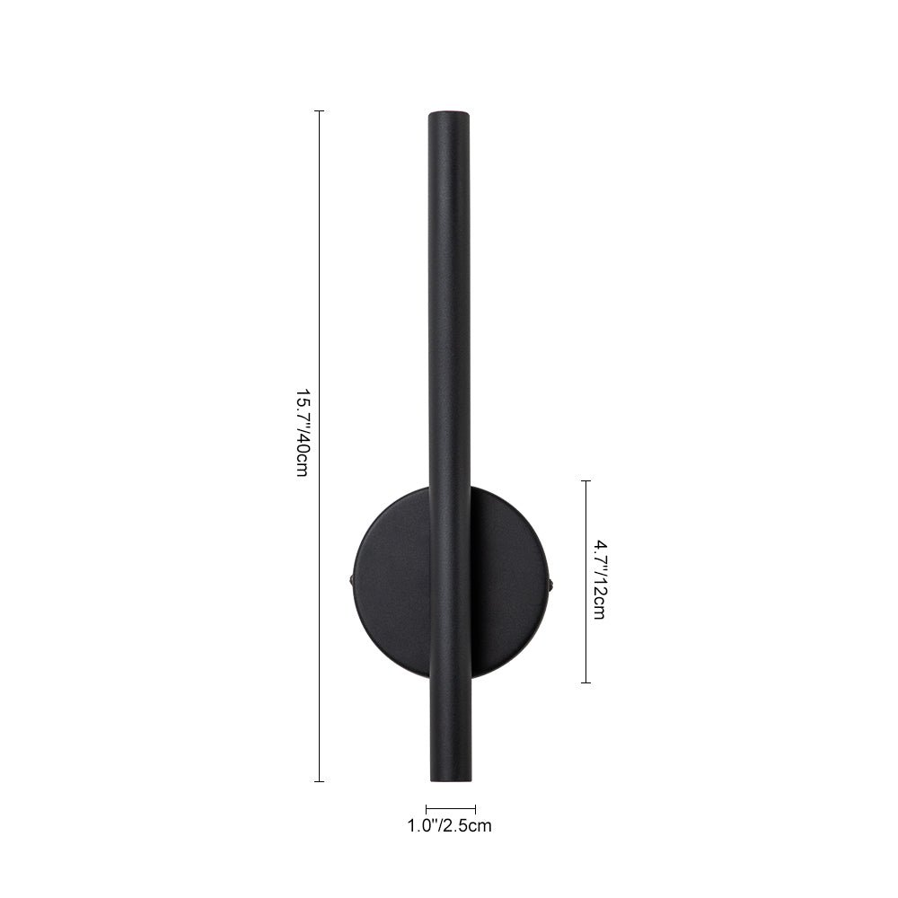 LED Armed Wall Sconce | Matt black wall light for Living Room or ...