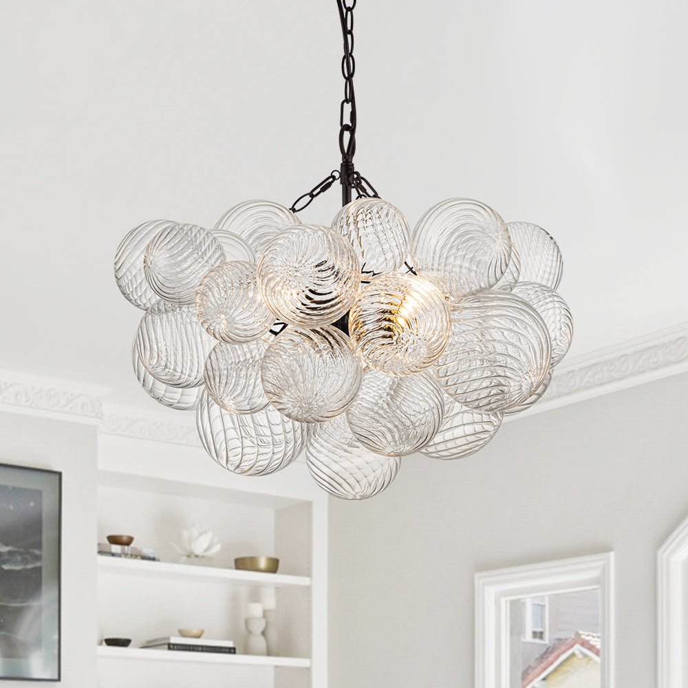 Bubble Glass Modern Cluster Chandelier | Thehouselights, Bubble ...