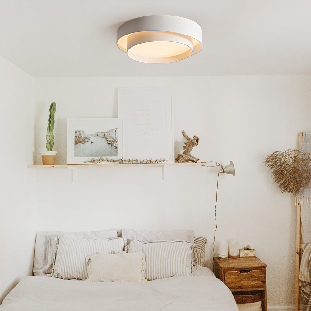 Modern LED Concentric Round Flush Mount Ceiling Light | Kitchen Ceiling ...