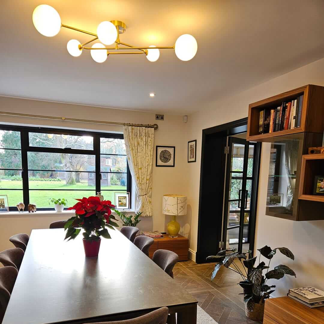 Cross Type Sputnik 6 Light Ceiling Semi Flush Mount Light Chandelier ...