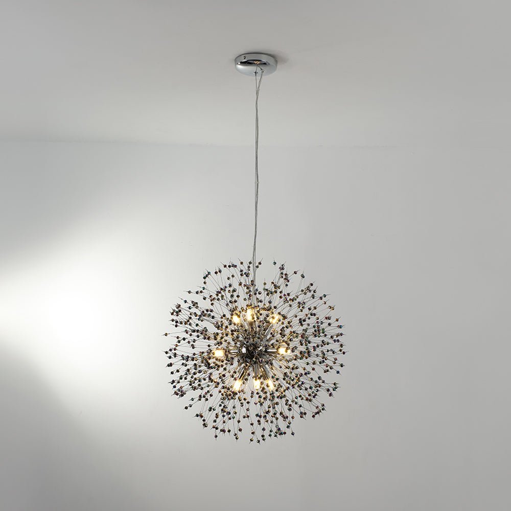 Dandelion Sputnik Colorful Chandelier with Iridescent Beads ...
