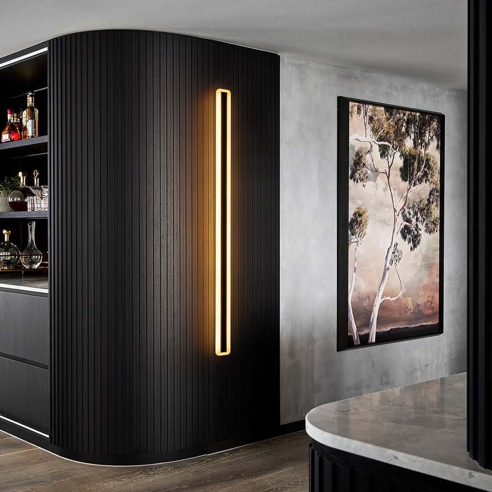 IP65 LED Long Strip Wall Light | Matt black wall light for Living Room ...