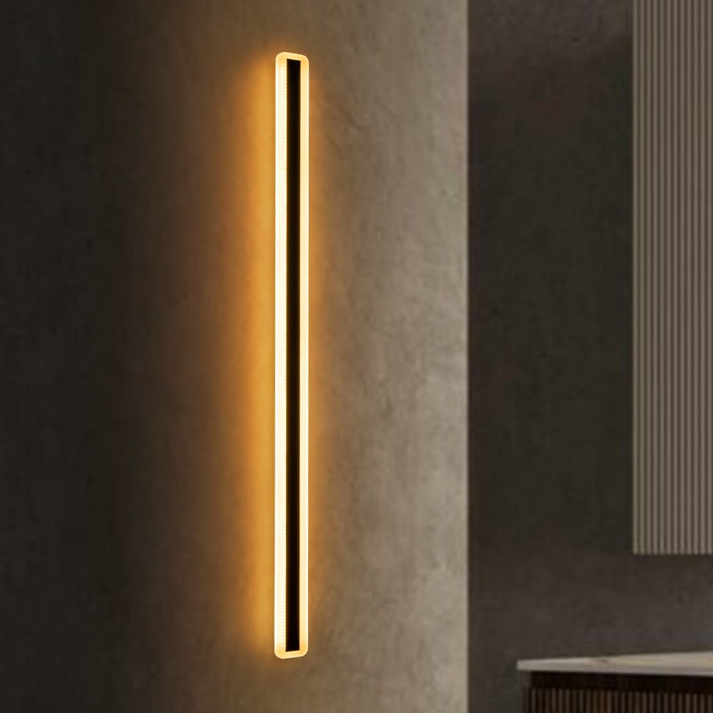 IP65 LED Long Strip Wall Light | Matt black wall light for Living Room ...