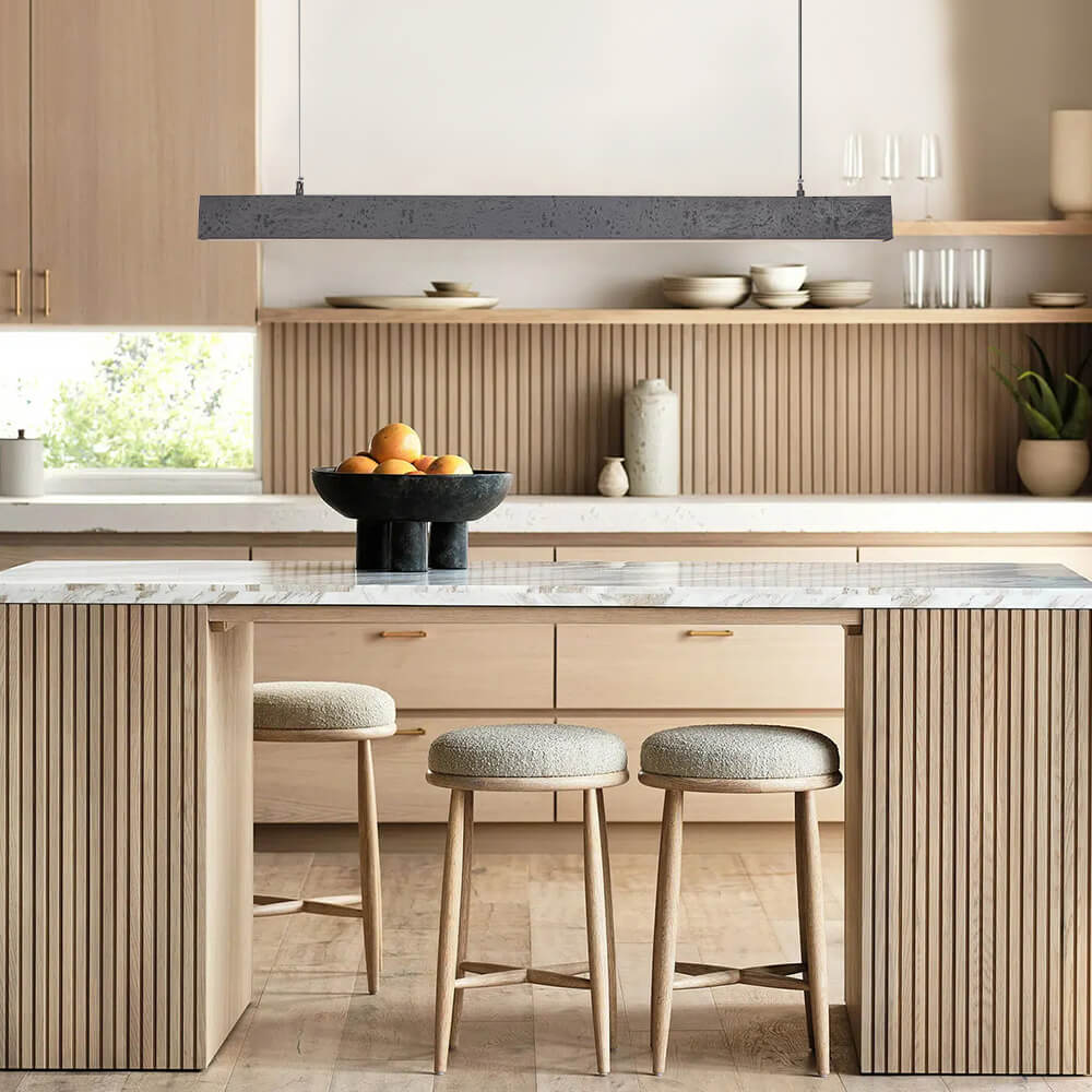LED Concrete Linear Pendant Light | thehouselights, LED pendant ...