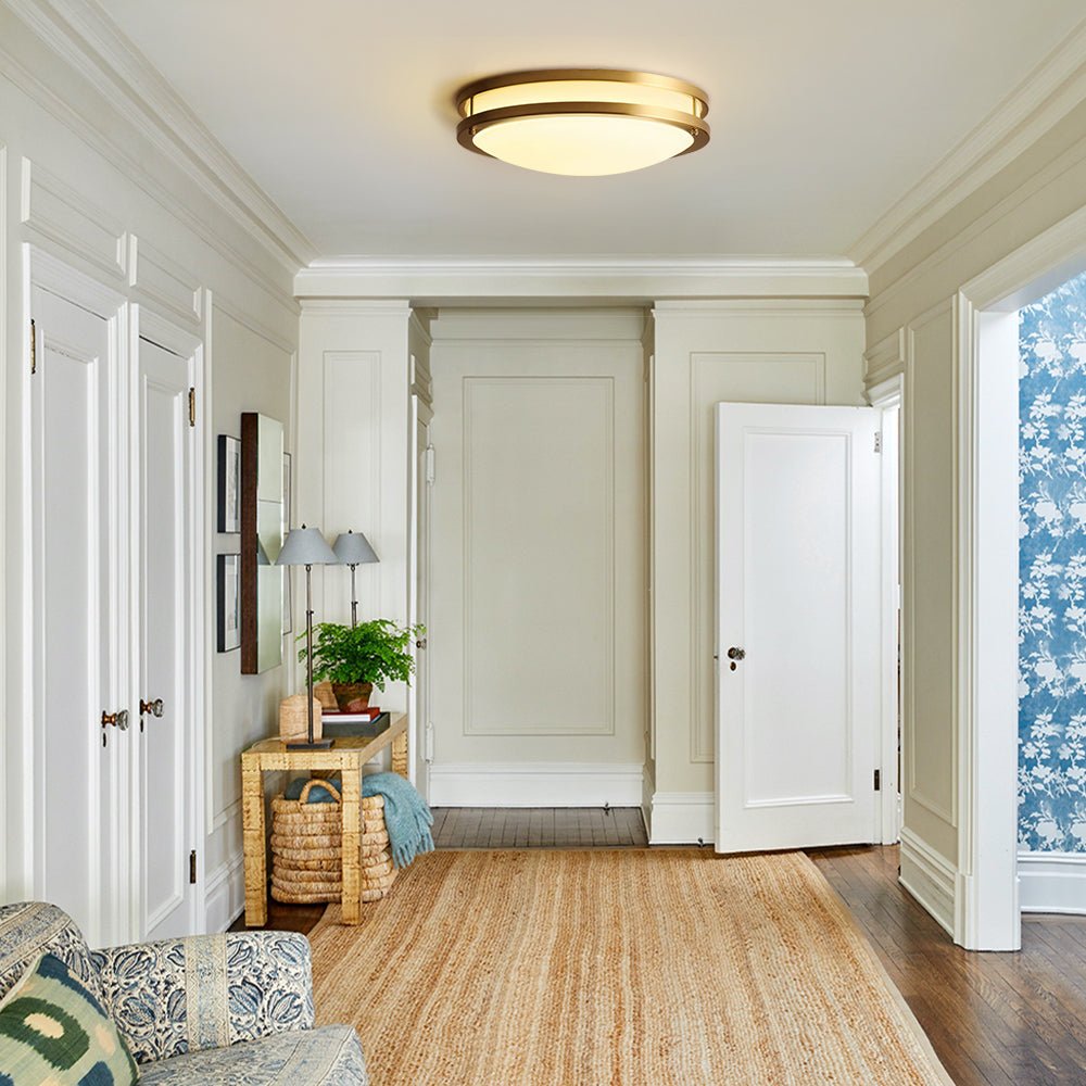 LED Metal Frame Flush Mount Ceiling Light | Ceiling light for low ...