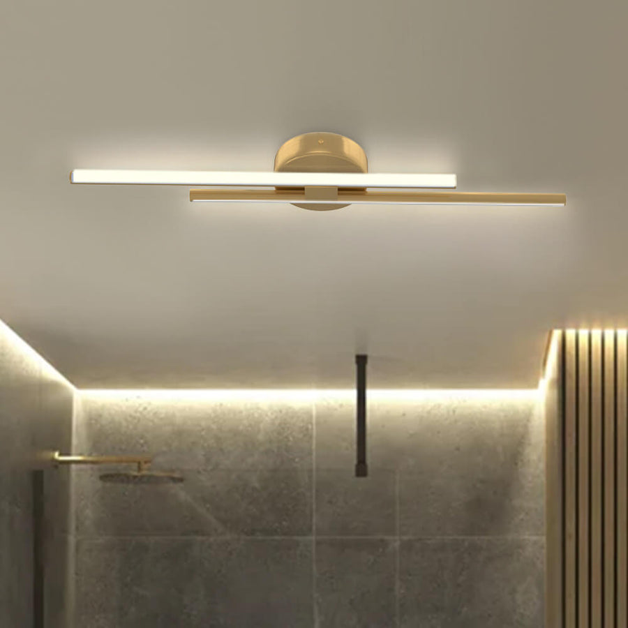 Linear LED Flush Mount Ceiling Light | Thehouselights, Sleek Flush Mount