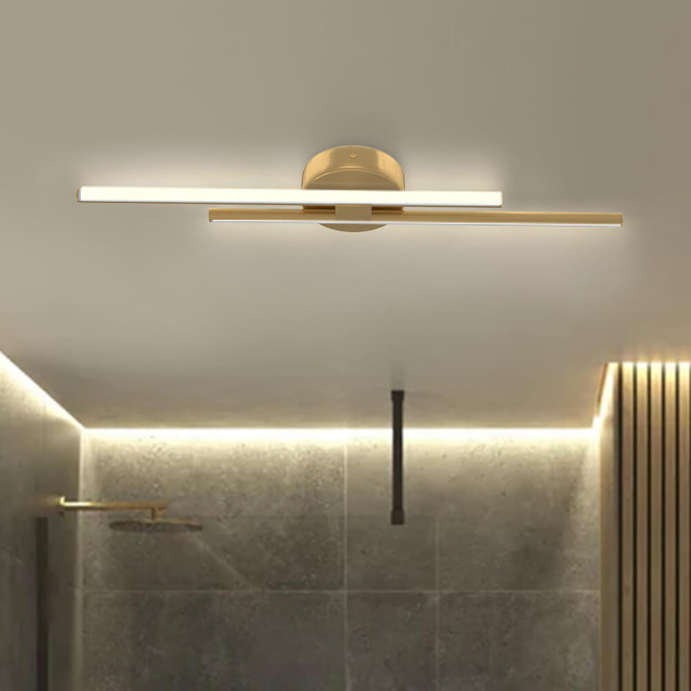 Linear LED Flush Mount Ceiling Light | Thehouselights, Sleek Flush Mount