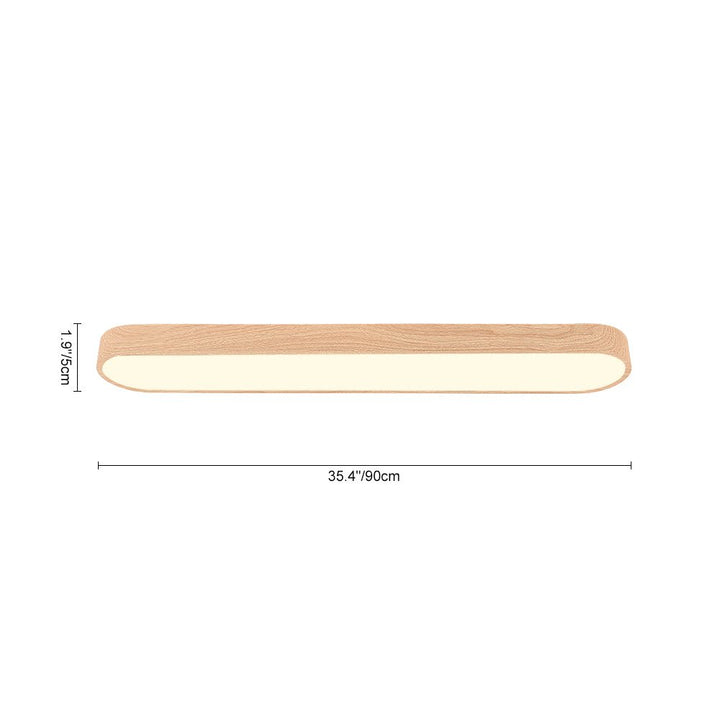 Modern LED Long Oval Flush Mount Ceiling Light | Bedroom Ceiling Light ...