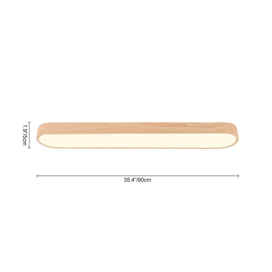Modern LED Long Oval Flush Mount Ceiling Light | Bedroom Ceiling Light ...