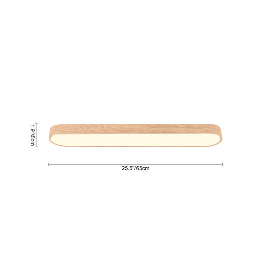 Modern LED Long Oval Flush Mount Ceiling Light | Bedroom Ceiling Light ...