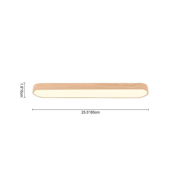 Modern LED Long Oval Flush Mount Ceiling Light | Bedroom Ceiling Light ...
