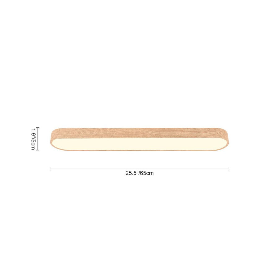 Modern LED Long Oval Flush Mount Ceiling Light | Bedroom Ceiling Light ...