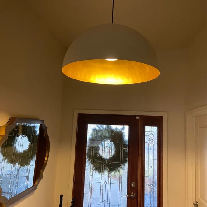 Farmhous Industrial Oversized Large Dome Pendant Light for Kitchen ...