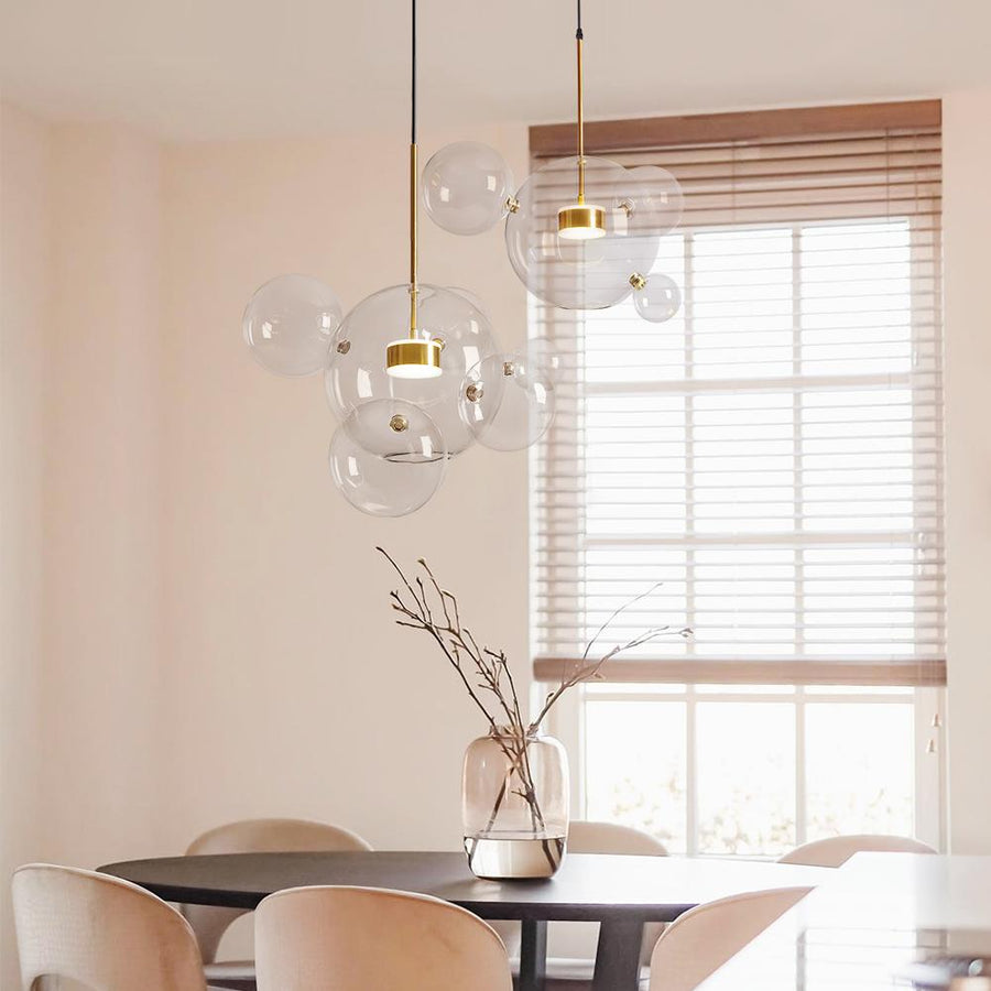 Modern Glass Bubble Chandeliers | Bubble Cluster Chandelier ...