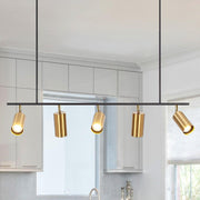 5-Light Kitchen Linear Track Lighting Chandelier |Kitchen Island Light ...