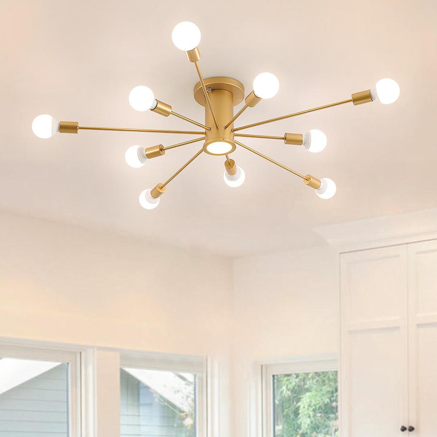 Modern Gold Ceiling Light for Kitchen Island | Thehouselights, Ceiling ...