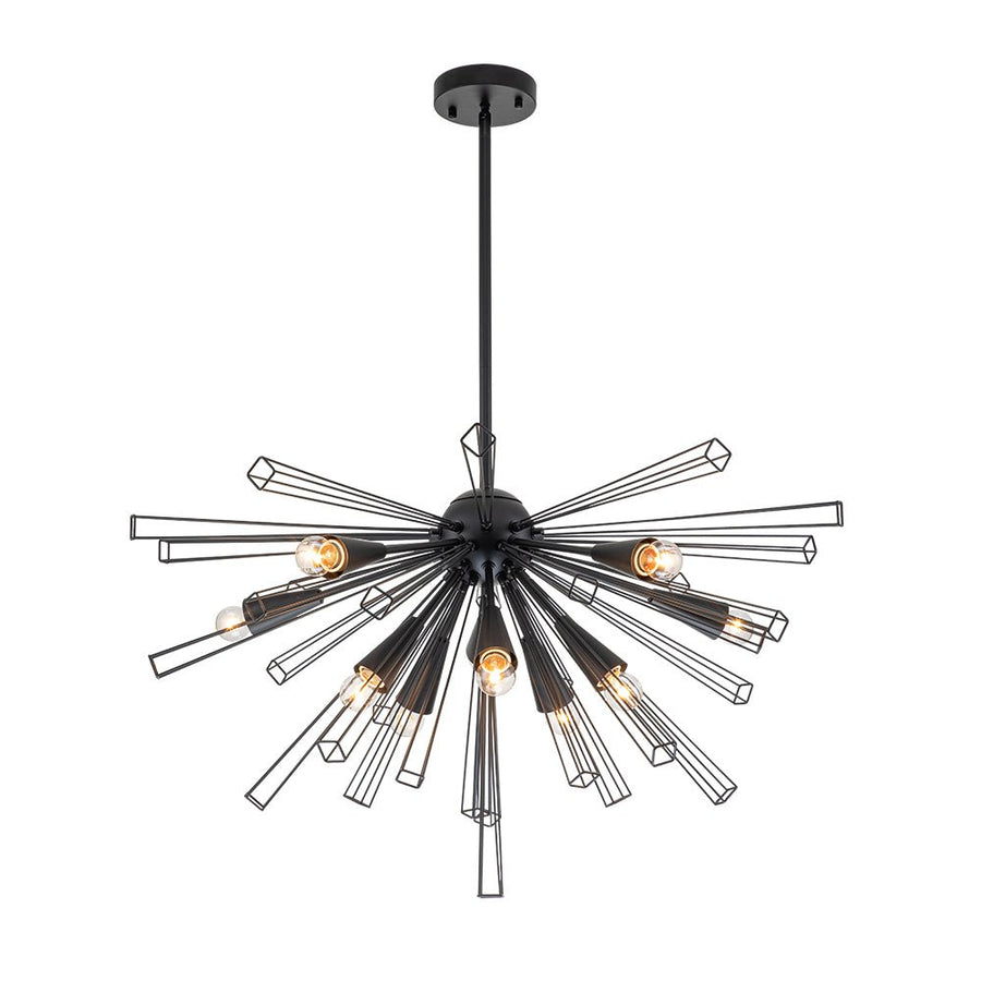10-Light Modern Sputnik Sunburst Chandelier | Thehouselights, Modern ...