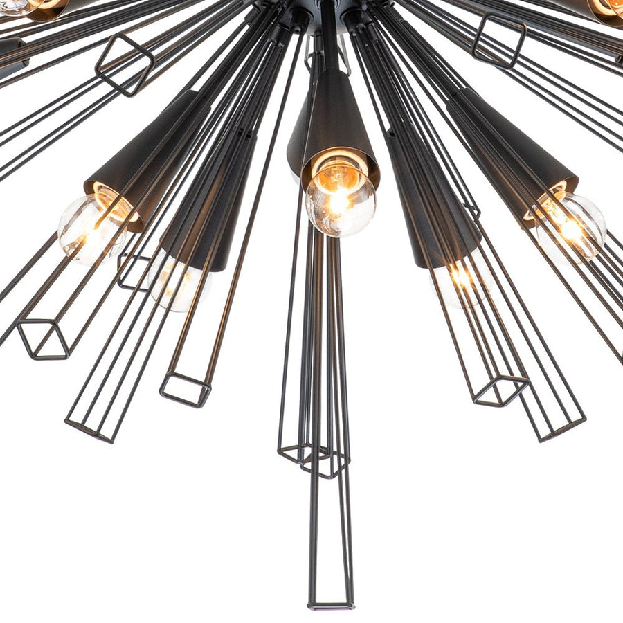 10-Light Modern Sputnik Sunburst Chandelier | Thehouselights, Modern ...