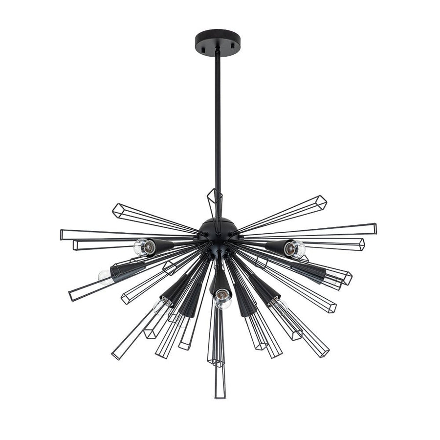 10-Light Modern Sputnik Sunburst Chandelier | Thehouselights, Modern ...