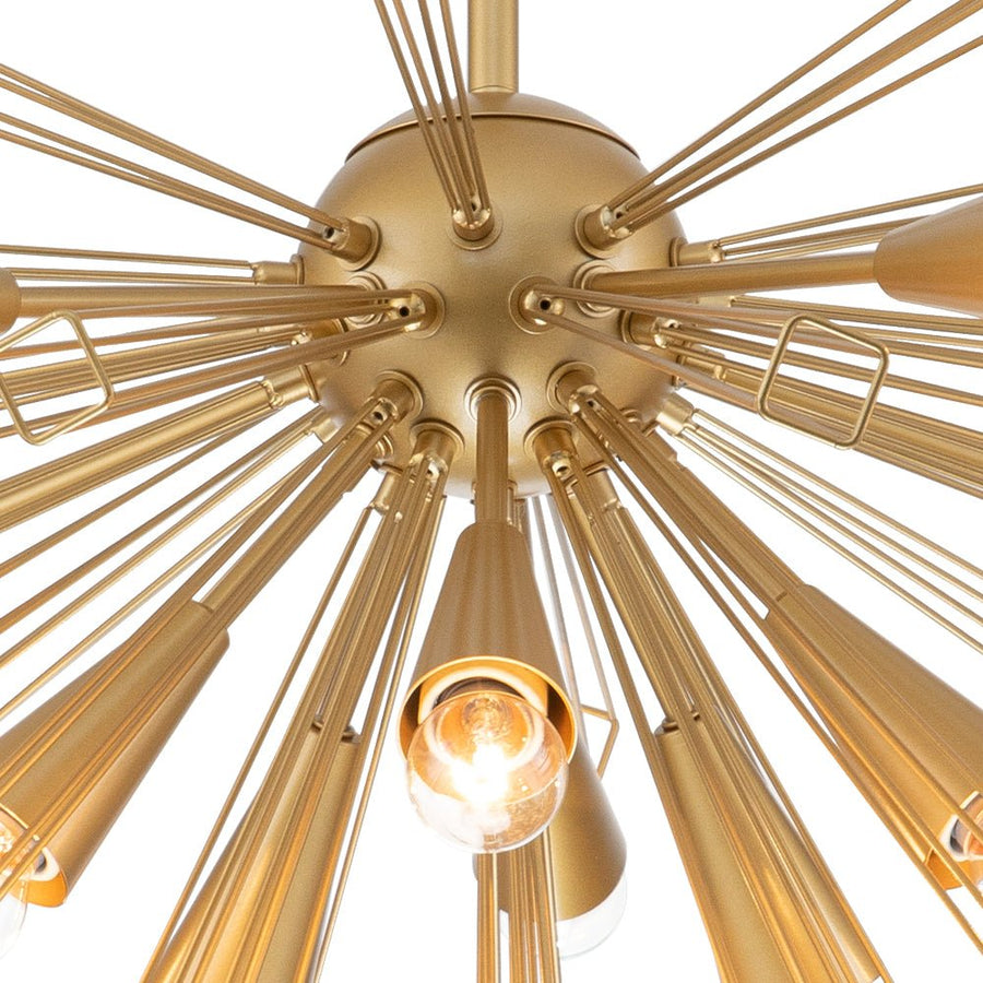 10-Light Modern Sputnik Sunburst Chandelier | Thehouselights, Modern ...