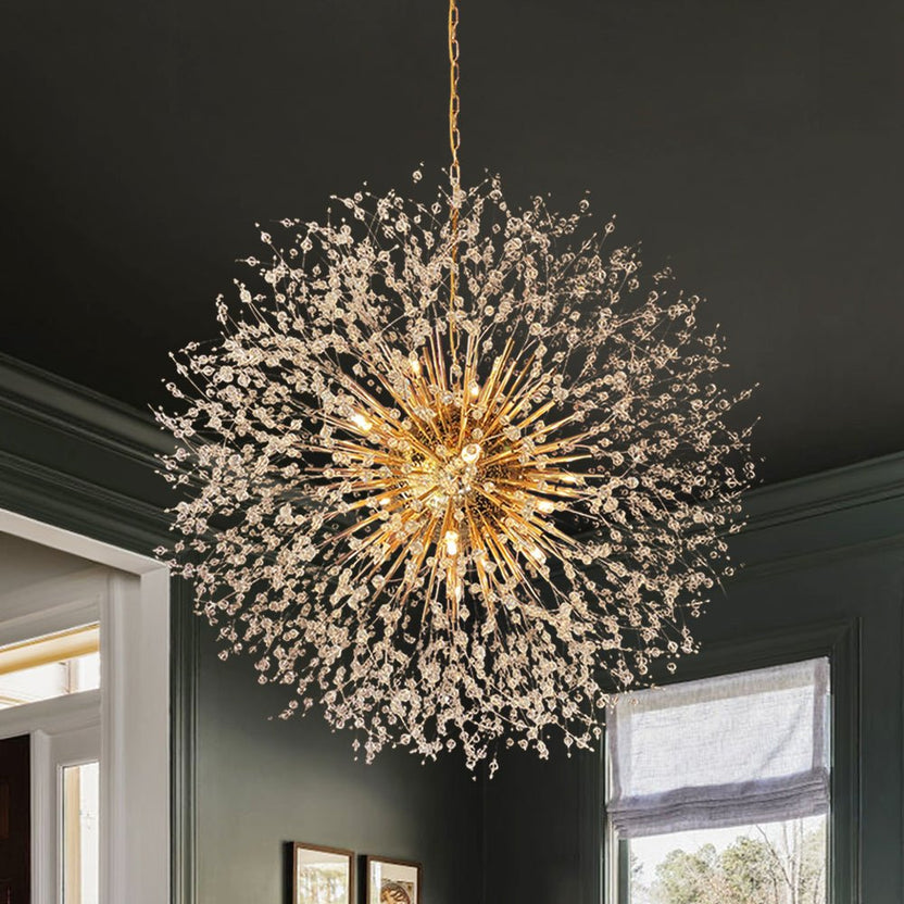 Cross Type Sputnik 6 Light Ceiling Semi Flush Mount Light Chandelier ...