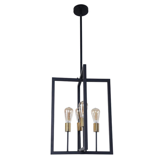4-Light Square Geometric Pendant Light | Thehouselights, Pendant Light ...