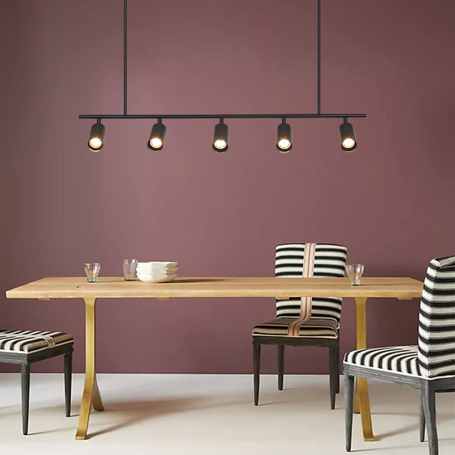 5-Light Kitchen Linear Track Lighting Chandelier |Kitchen Island Light ...