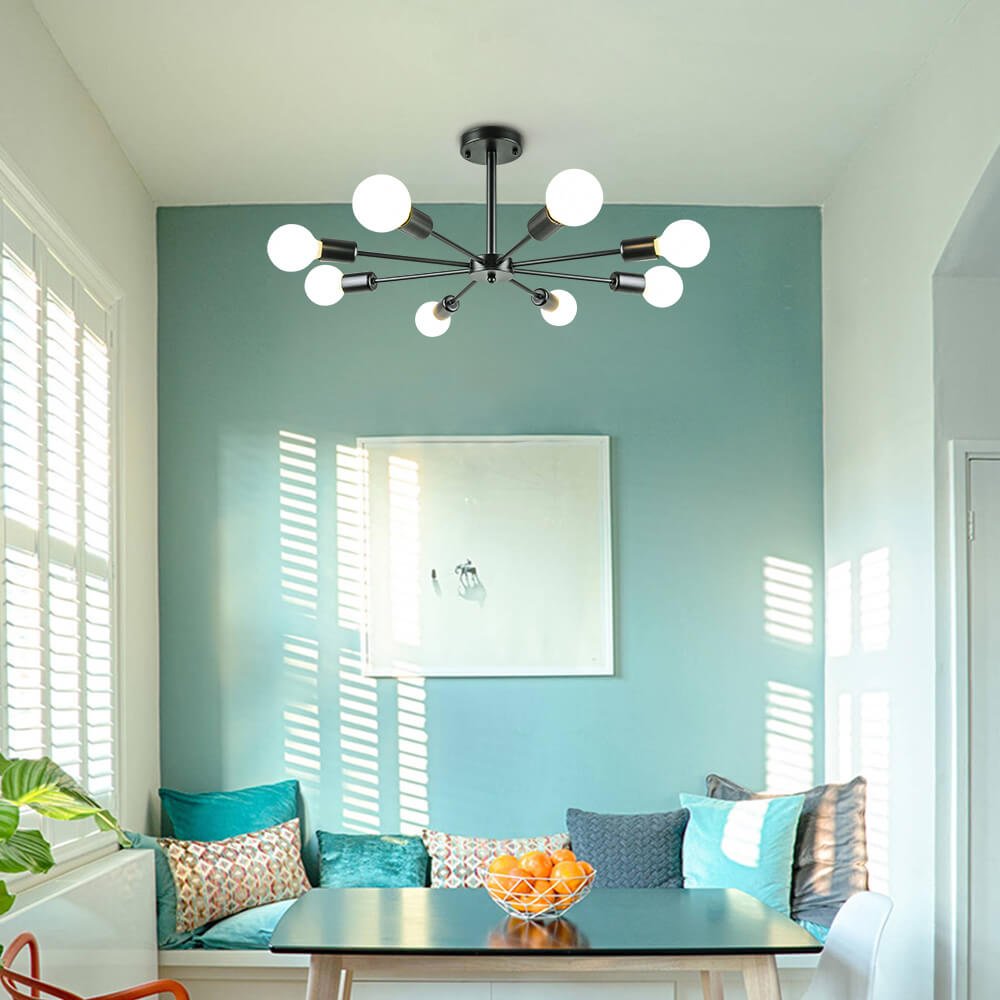 8-Light Sputnik Semi-flush Ceiling Light | Thehouselights, Semi Flush ...