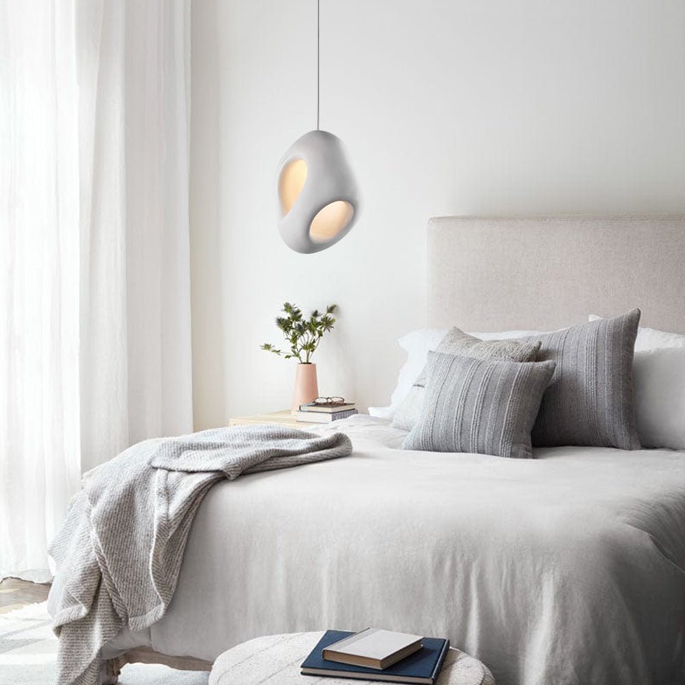 Creamy Eggshell Tone Pendant Light | thehouselights, Japenese Wabi-Sabi ...