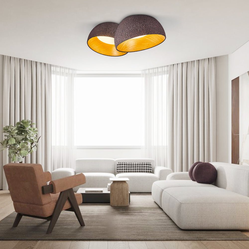 Creative Recessed Dome LED Flush Mount Ceiling Light | Japanese Wabi ...