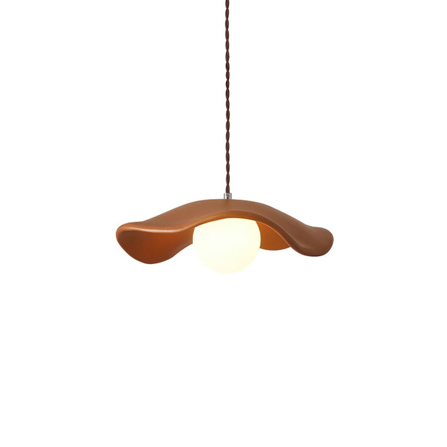 Unique Nordic Curved Hat-Shade Ceramic Pendant Light | Over Table Light ...