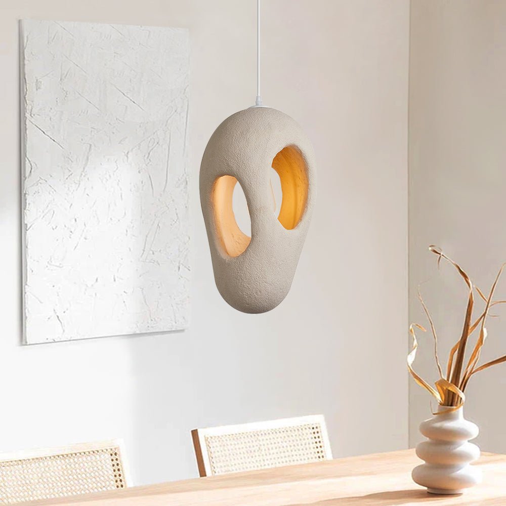 Handmade Cave Shaped Polystyrene Pendant Light | thehouselights ...