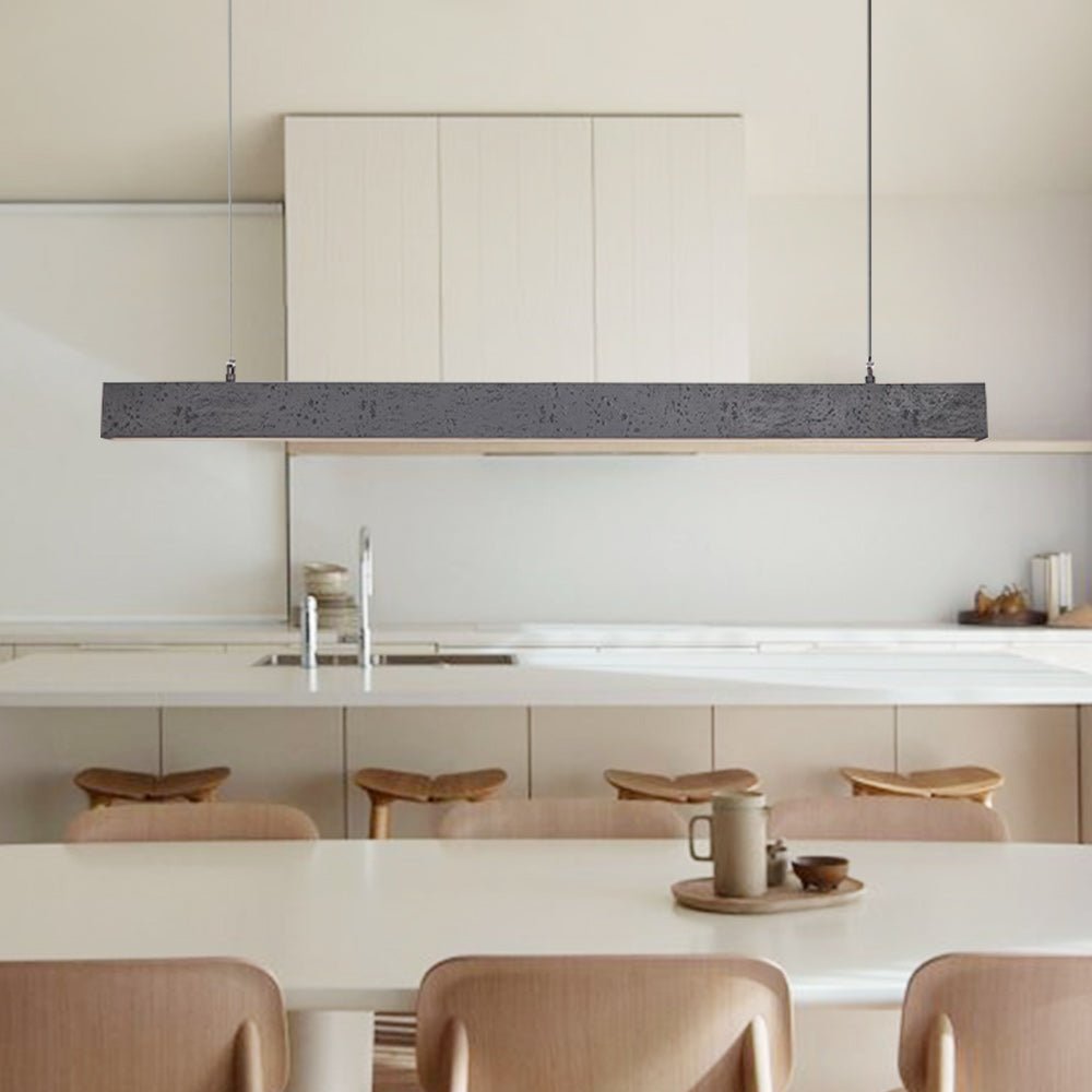 LED Concrete Linear Pendant Light | thehouselights, LED pendant ...