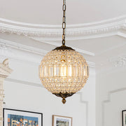 Mid-century Modern Crystal Orb Chandelier| Thehouselights, Crystal ...