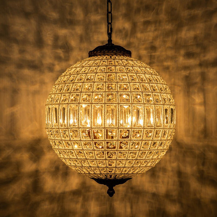 French Modern Crystal Orb Chandelier | Crystal Glass Globe Chandelier ...