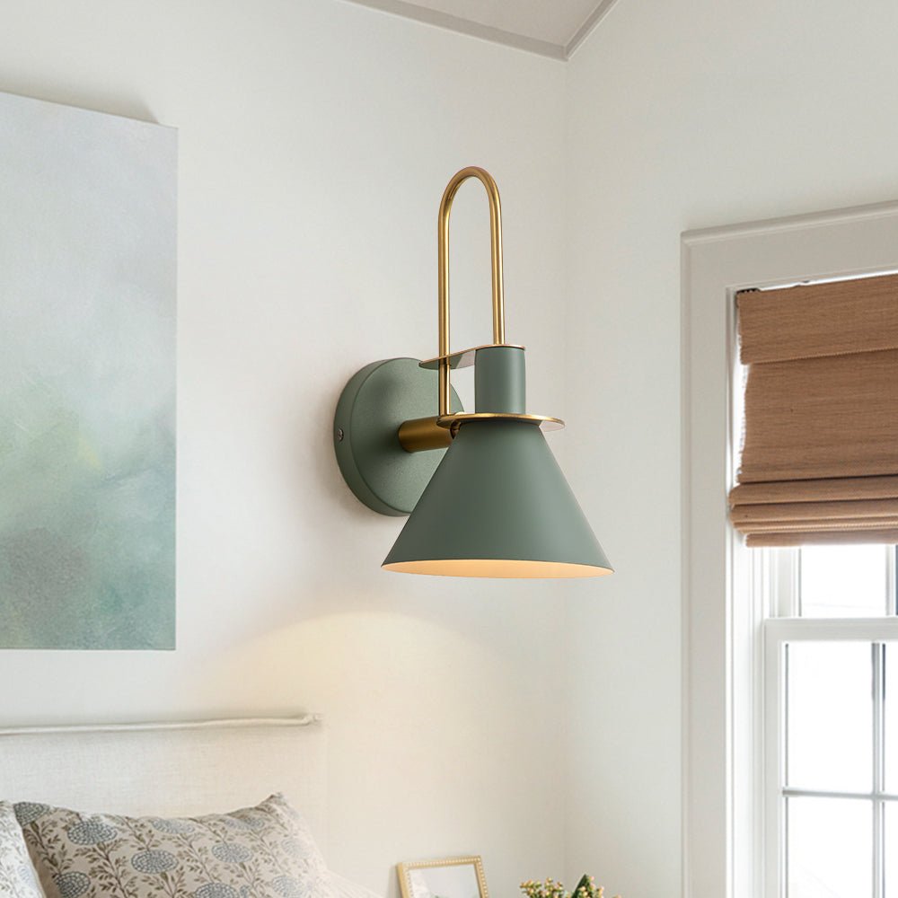 Mid-Century Modern Industrial Look Matte Black Wall Lamp ...