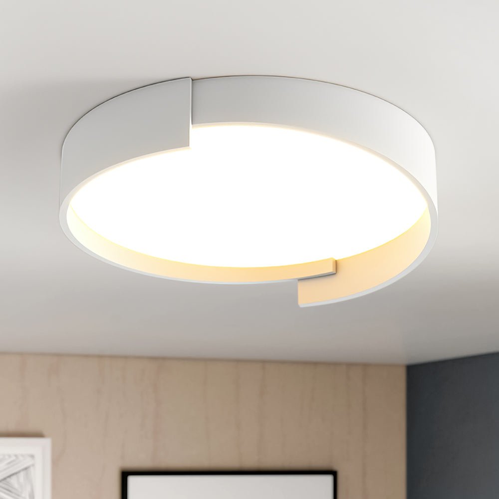 Minimalist LED Thin Circular Flush Mount Panel Light | Ceiling light ...