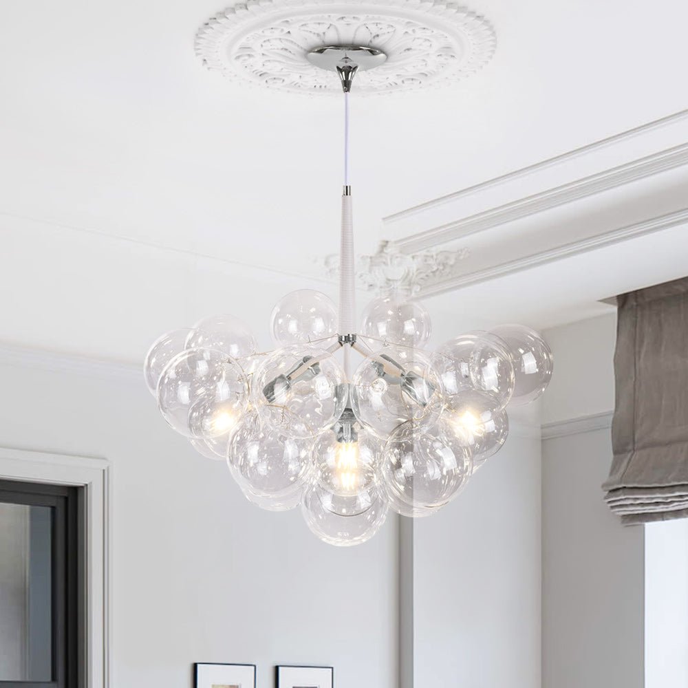 Modern Cluster Bubble Glass Chandelier | Living Room Cluster Chandelier ...