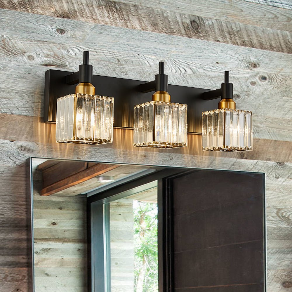Modern Glam Crystal Wall Sconce | Thehouselights, Bathroom Two-Light Bathroom Wall Light Sconces ...