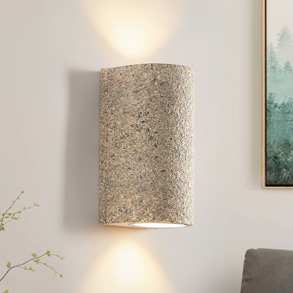 Modern LED Cylinder Stone Wall Sconce | thehouselights, Bedroom Wall ...