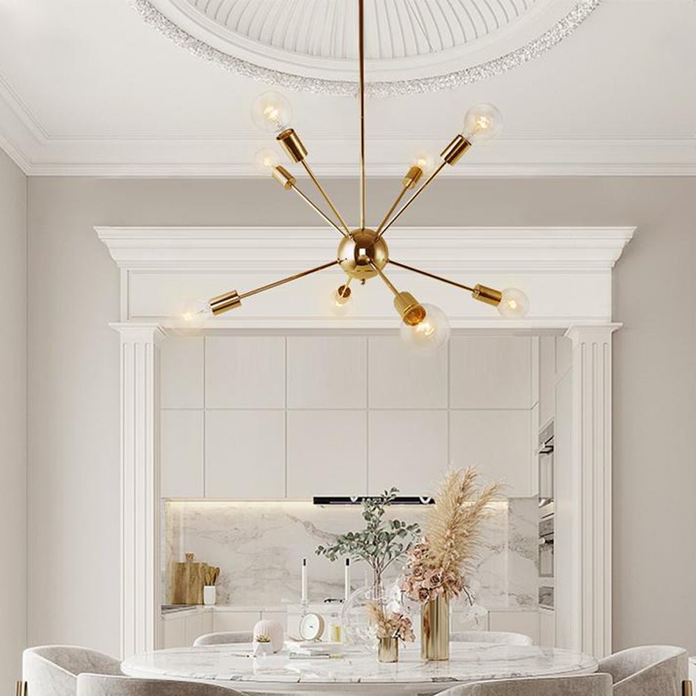 Modern Mid-Century Sputnik Sphere Chandelier | Thehouselights | Sputnik ...