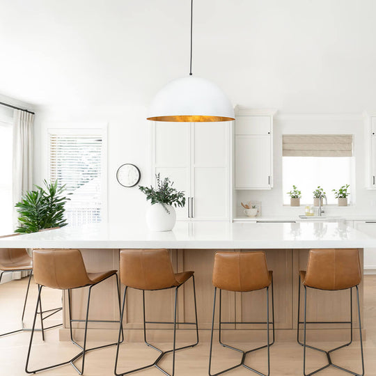 Farmhous Industrial Oversized Large Dome Pendant Light for Kitchen ...