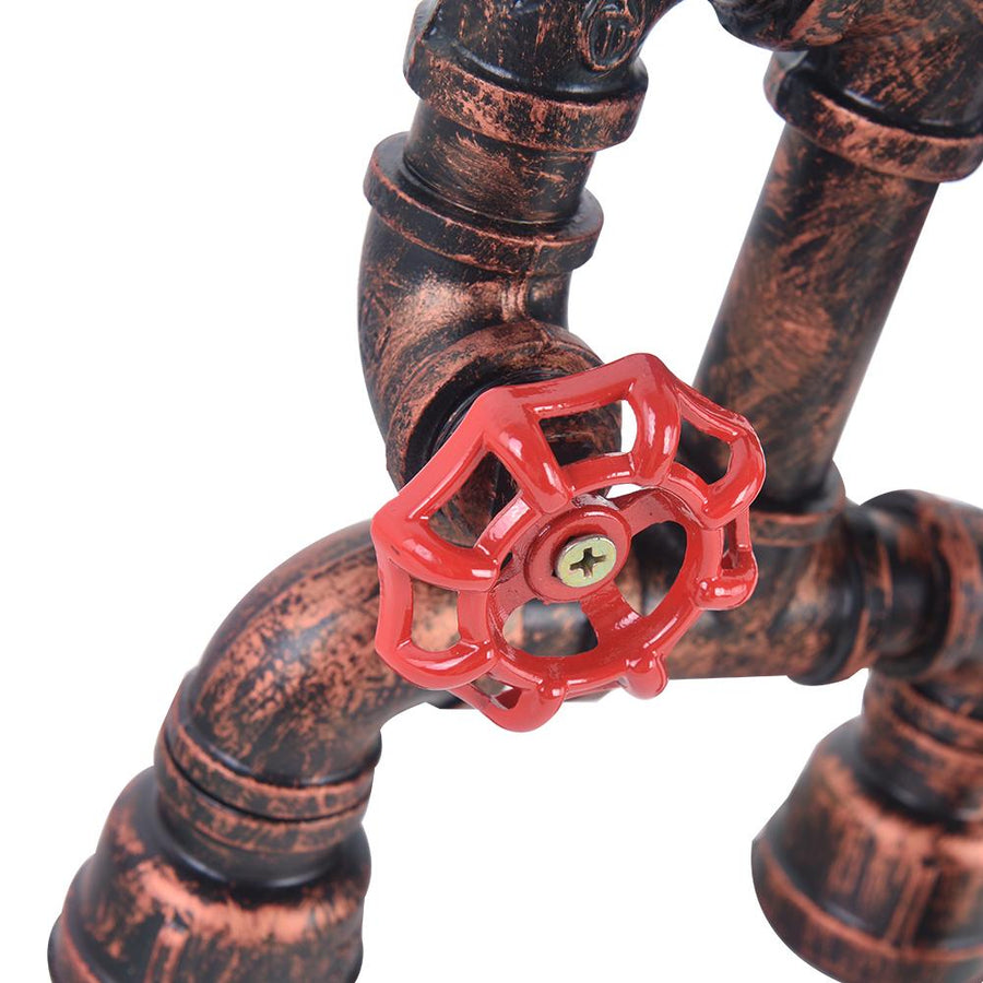 Rusty Red Table Lamp | table lamp, rusty red table lamp, industrial ...