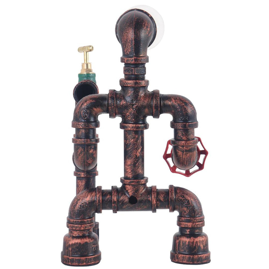 Rusty Red Table Lamp | table lamp, rusty red table lamp, industrial ...