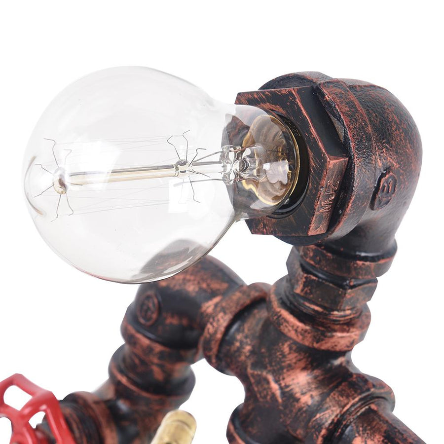 Rusty Red Table Lamp | table lamp, rusty red table lamp, industrial ...